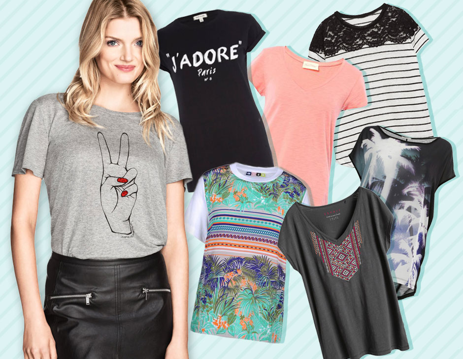 T-shirts per l'estate: i modelli e le stampe più trendy del 2014 - Tu Style