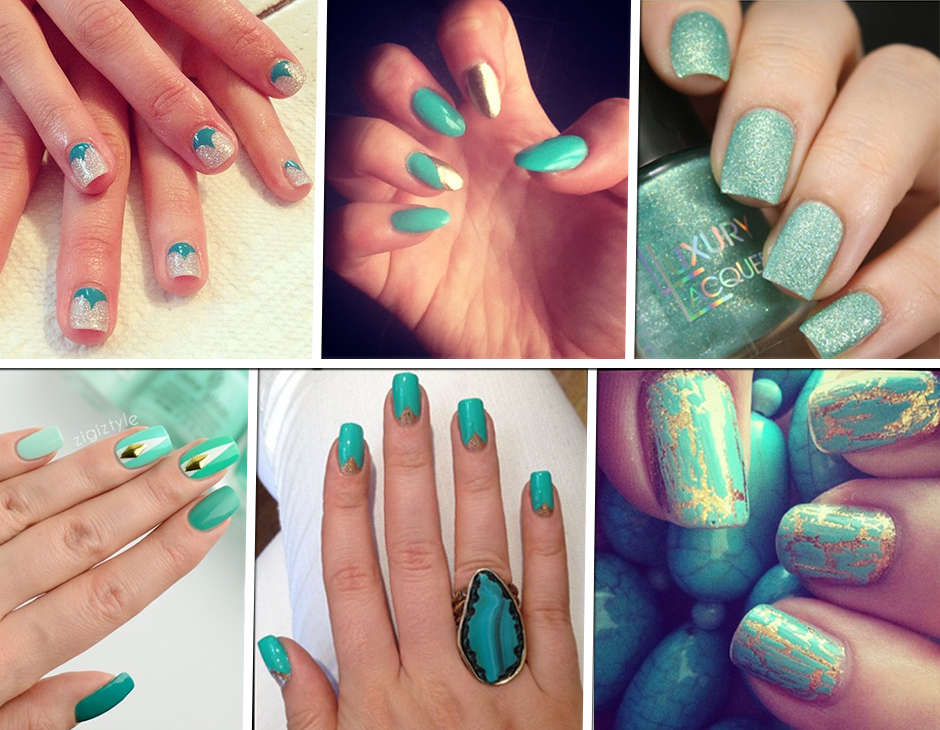 Nail art: scopri la manicure turchese e oro da Instagram! - Tu Style